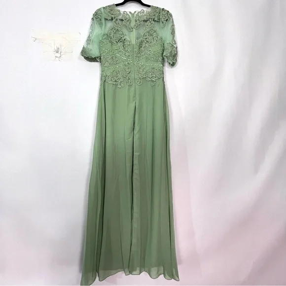 Pants & Jumpsuits | Pistachio Sage Green Pants Suit Jumper Romper With ...